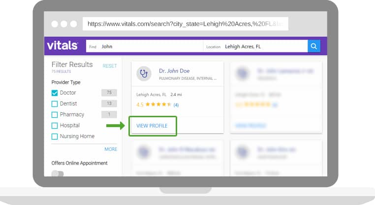 How to Find Your Vitals Leave Review Link - Step-by-Step Guide | Reviews UP